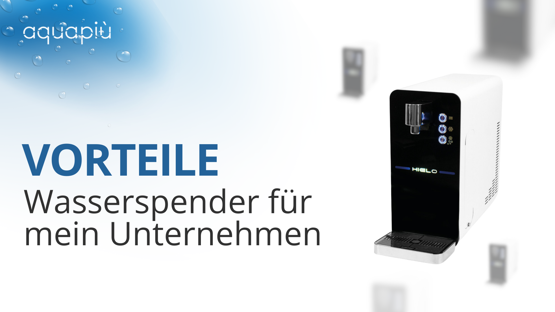 Welche Vorteile bringt ein Wasserspender meinem Unternehmen? - Aquapiu
